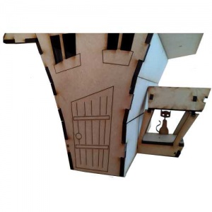 Wonky Haunted House - MDF Wood Kit